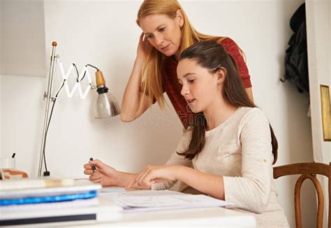 Testing Her Mothers Memory A Teenage Girl Getting Some Studying Help