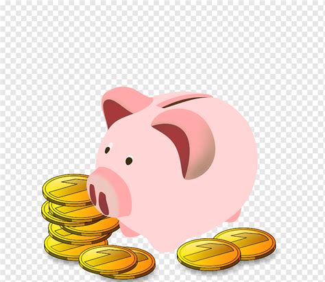돼지 저금통 동전 금융 만화 S 절약 주둥이 은행 Png Pngwing