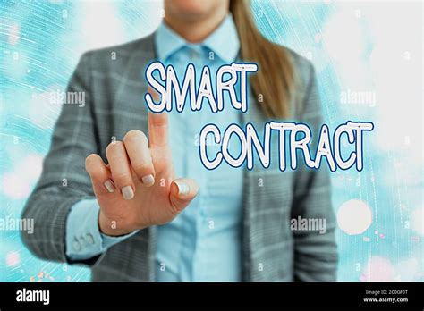 Handwriting Text Writing Smart Contract Conceptual Photo Digital