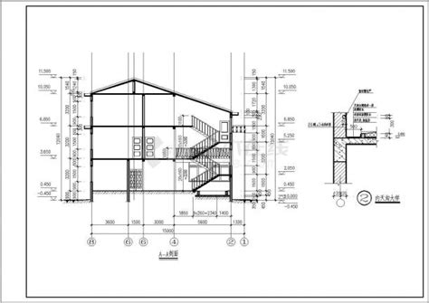某私人别墅建筑设计施工cad图纸 别墅建筑土木在线