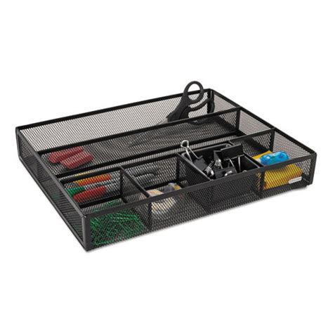 Wire Mesh Drawer Organizer 15 1 2 X 11 7 8 X 2 1 2 Black