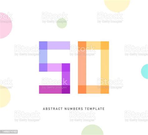 멀티 컬러 추상 숫자 템플릿입니다 기념일 번호 템플릿 격리 기념일 아이콘 레이블 기념일 기호 벡터 스톡 일러스트레이션 로고에 대한 스톡 벡터 아트 및 기타 이미지 Istock
