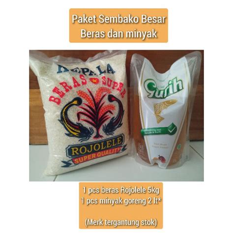 Jual Paket Sembako Besar Beras Minyak Shopee Indonesia