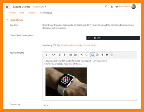Archivo DocsLessonGradingEssay Png MoodleDocs Archivo DocsLessonGradingEssay Png MoodleDocs