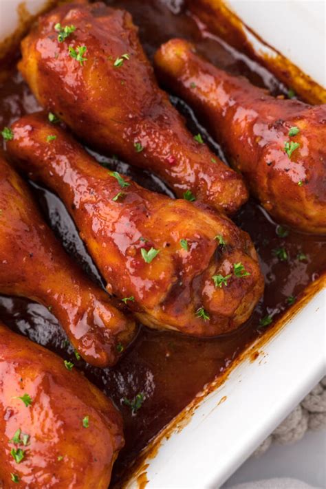 Bbq Chicken Drumsticks Baked In The Oven Cutefetti