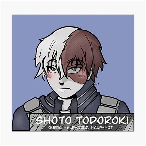 Shoto Todoroki Photographic Print By Hjayshops Redbubble