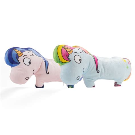 Twin Critters Silvervine Unicorns Plush Cat Toy
