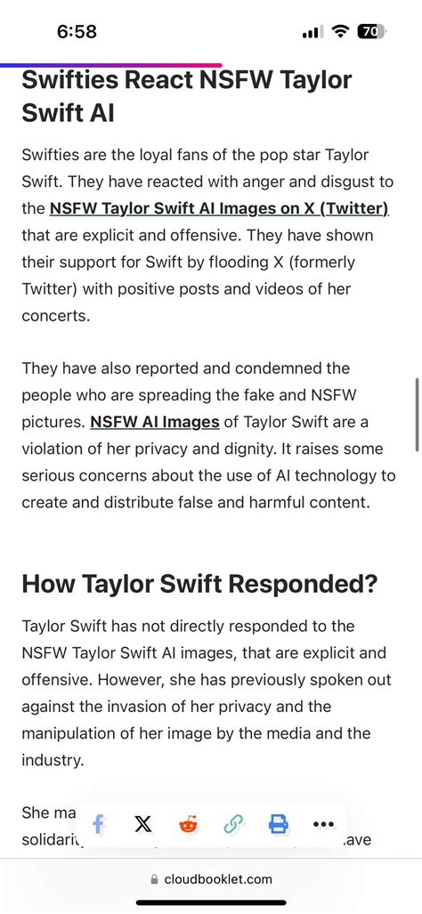 Ai Written Article Describes The Taylor Swift Ai Nude Scandal As
