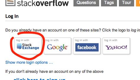 is stack overflow s ssl log in process optimal from a ux perspective