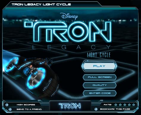 Unity Web Games Tron Legacy Light Cycle