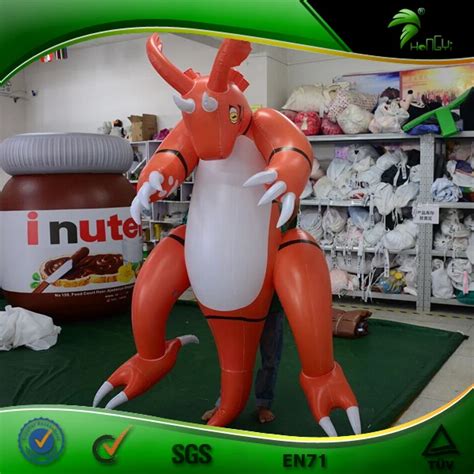 Hongyi Inflatable Laying Dragon Sexy Red Dragon Air Doll