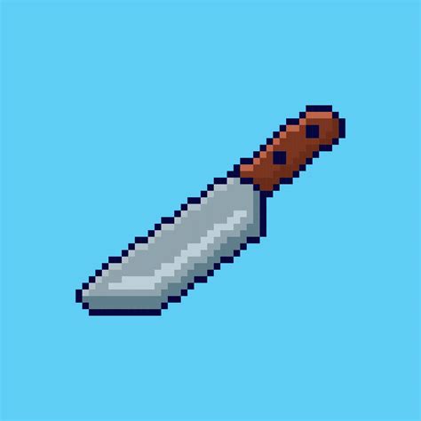 Pixel Art Kitchen Knife Game Asset Design 50084130 Vector Art At Vecteezy