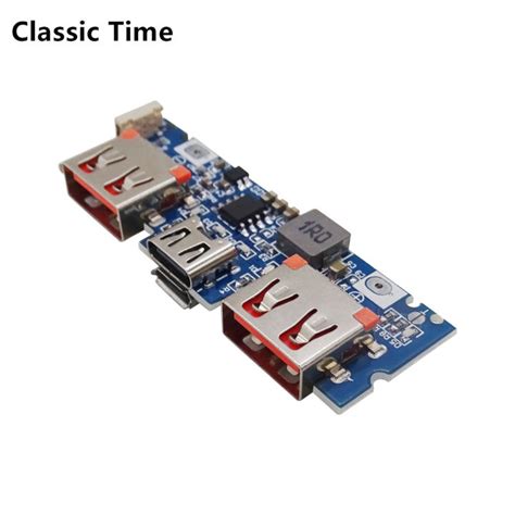 Lithium Battery Charger Board Led Dual Usb V A Micro Type C Usb Mobile Charging Module