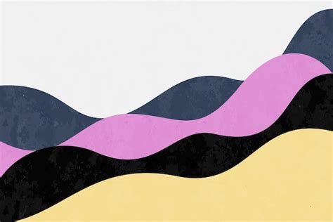 Premium Vector Paint Texture Wave Curve Shapes Background