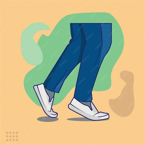 걷는 사람 그림 프리미엄 벡터