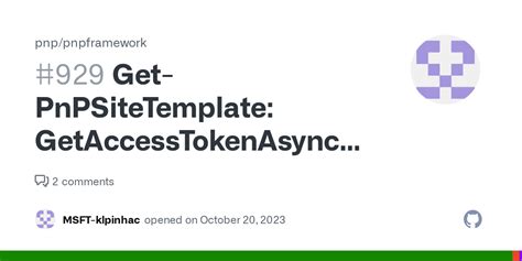 Get PnPSiteTemplate GetAccessTokenAsync Called Without An ACS Token Generator Issue