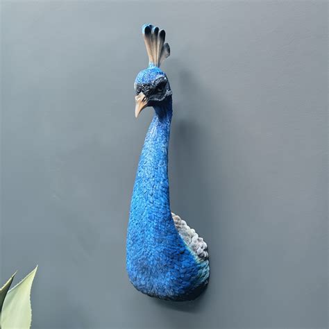 Large Wall Peacock Brown And Ginger