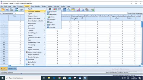 how to analyze descriptive statistics in spss emonprime