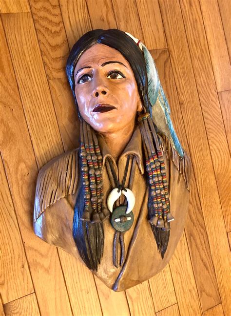 Apsit Brothers Of Ca 1981 Native American Chalk Ware Wall Etsy