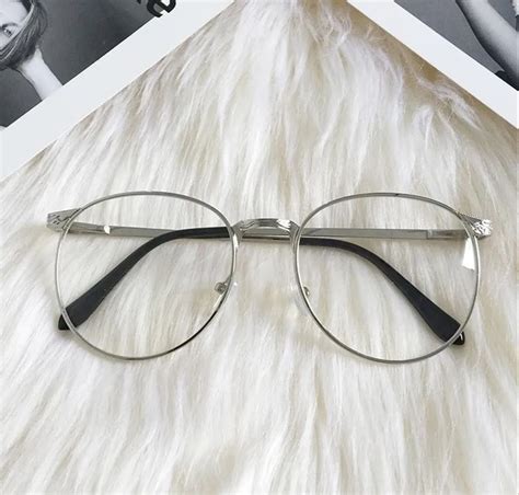 Kawaii Chic Noah Silver Metallic Spectacles Cute Eyeglasses For Women