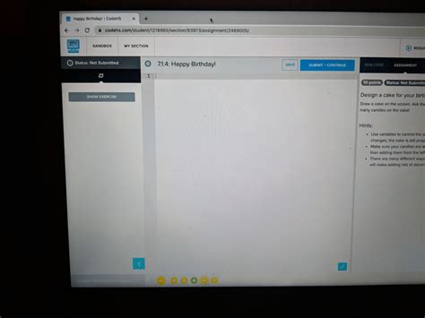 can please get some help on 7 1 4 thanks r codehs