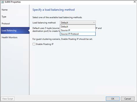 configure slb vips using vmm service templates in system center