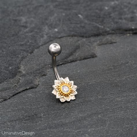 Piercing Nombril Ventre Argent Bague Anneaux De Nombril Etsy