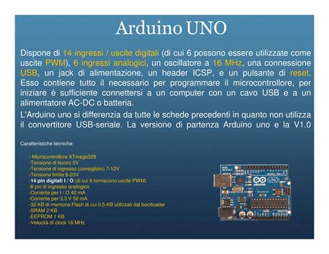 Arduino 2 Slide Descrizione Architettura Ppt
