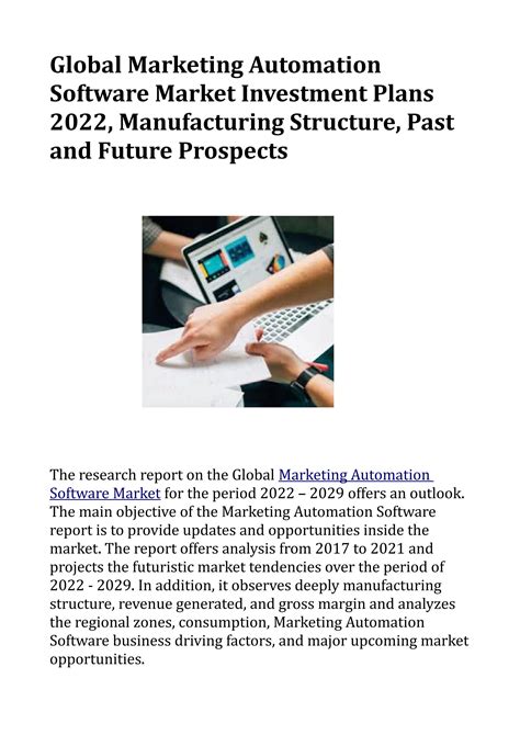 Global Marketing Automation Software Market Investment Plans 2022 By