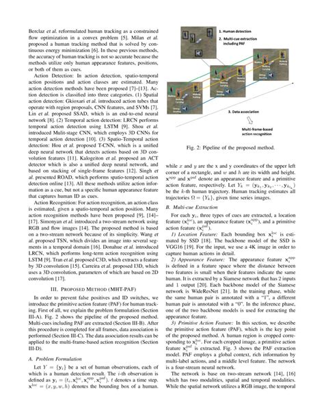 Multiple Human Tracking Using Multi Cues Including Primitive Action Features Deepai