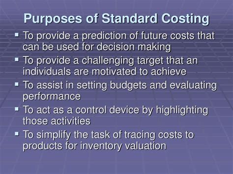 PPT Standard Costing PowerPoint Presentation Free Download ID 5629131