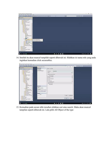 Tutorial Sql Server 2014 Basic Security Priviledge Role Authentification Pdf