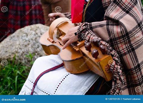 Close Up Of Female Hands Playing Lute Stock Image Image Of