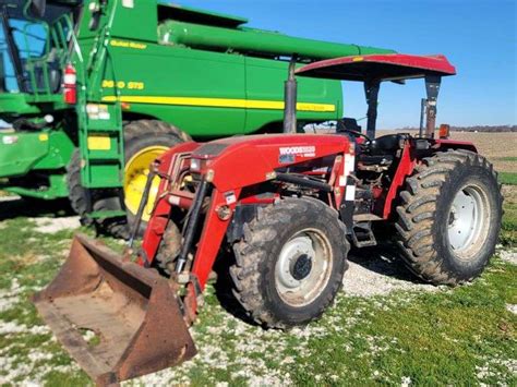 2001 Case Ih C70 Mfwd Tractor With Woods 1020 Loader Beckort Auctions