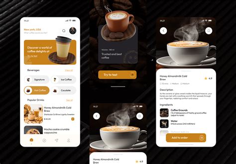 Coffee Shop Mobile App Ui Design On Behance