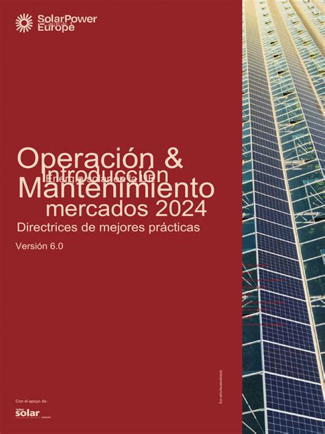 Operation And Maintenance Best Practice Guidelines Compressed 1 Pdf Fotovoltaica La