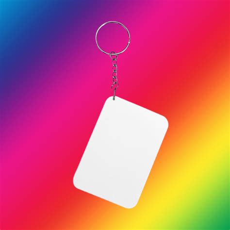 Sublimation Polymer Large Rectangular Keychain We Subn