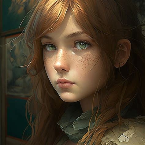 Ai生成的女孩~兮月儿圆圆 站酷zcool