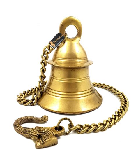 Brass Hanging Bell With Chain