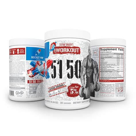 5 Nutrition Rich Piana 5150 Pré Entraînement Haute Stimulation Éner