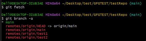 How To Fetch Remote Branches In Git Geeksforgeeks