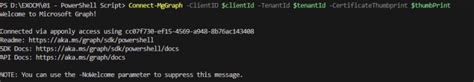 Connect To Microsoft Graph Using Powershell With Certificates