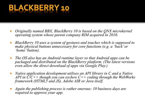 Development Of Mobile Application Ppt Pptx Operating Systems Computer Software And