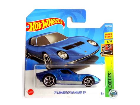 Hot Wheels 71 Lamborghini Miura Sv Blue Nové Prokonzolecz