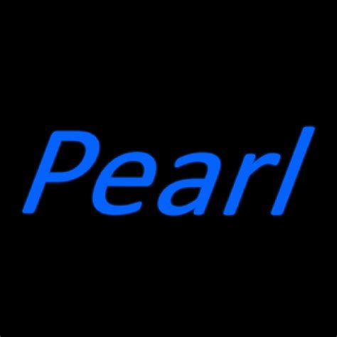 Blue Pearl Cursive Neon Sign ️ ®
