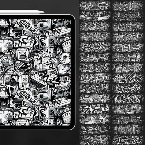150 Procreate Graffiti Patterns Graffiti Tag Procreate Texture Seamless