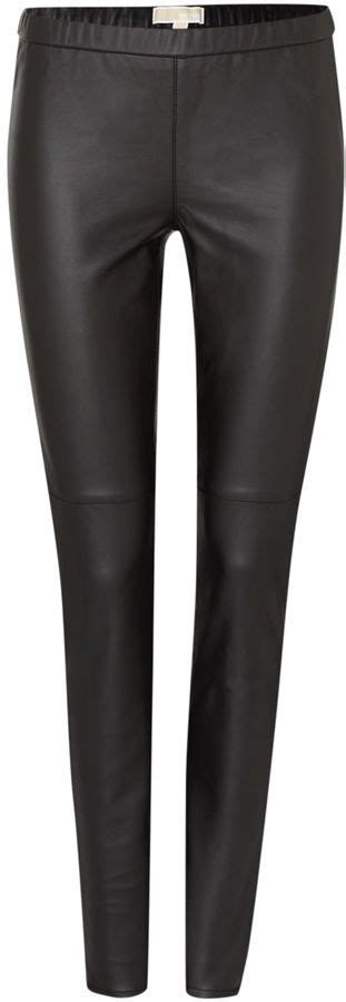 Michael Kors Skinny Faux Leather Trousers Shopstyle