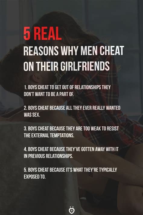 5 Real Reasons Why Men Cheat On Their Girlfriends • Relationship Rules