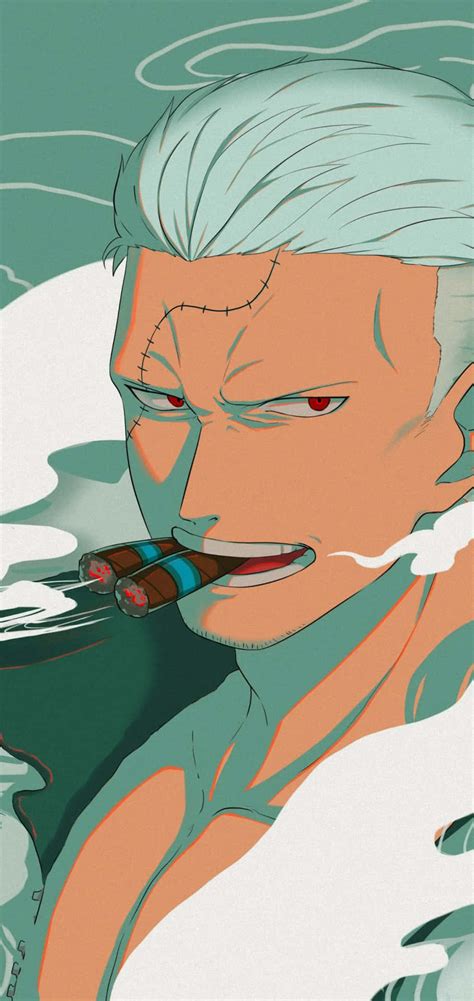 Download One Piece Smoker Artwork Lock Screen Wallpaper