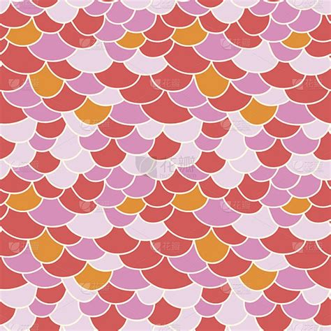 鱼鳞背景素材 花瓣网